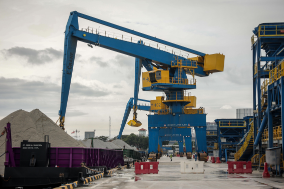 Jurong Port is the world's first centralized concrete manufacturing ...